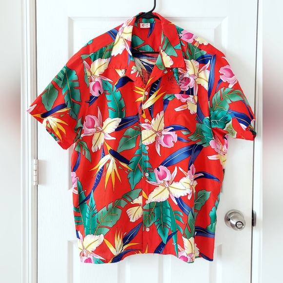 Scorpio | Shirts | Scorpio Floral Hawaiian Shirt With Clear Mountain ...